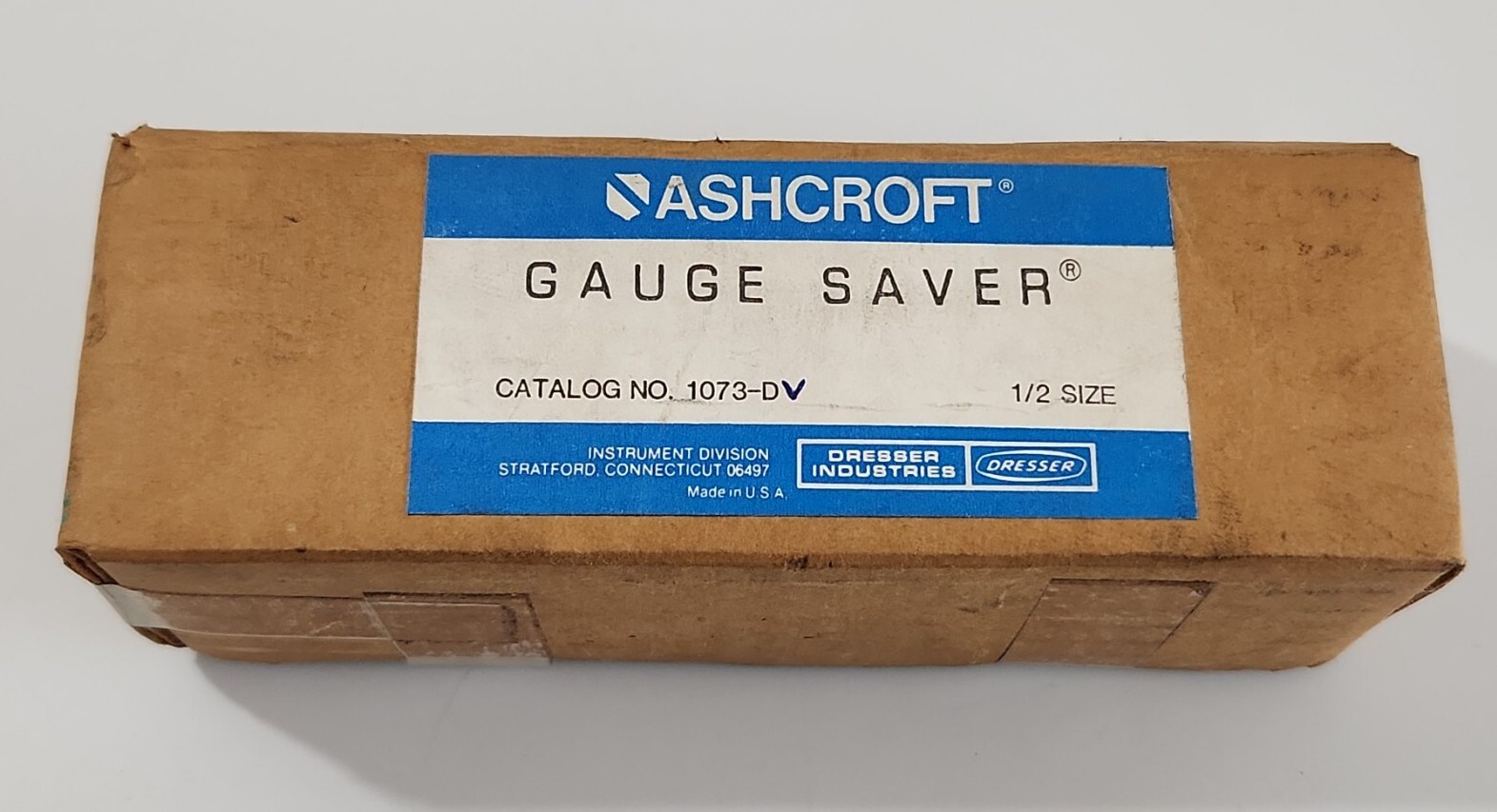 *NEW SURPLUS IN BOX* Dresser Ashcroft 1073-DV Gauge Saver 1/2" Size ...