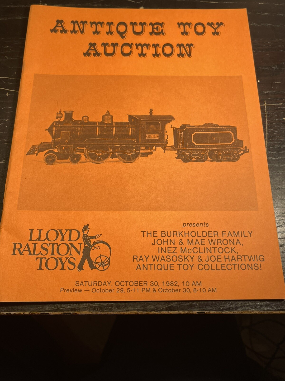 Anyique Toy Auction - Lloyd Ralston Toys - October 30, 1982. Very cool ...