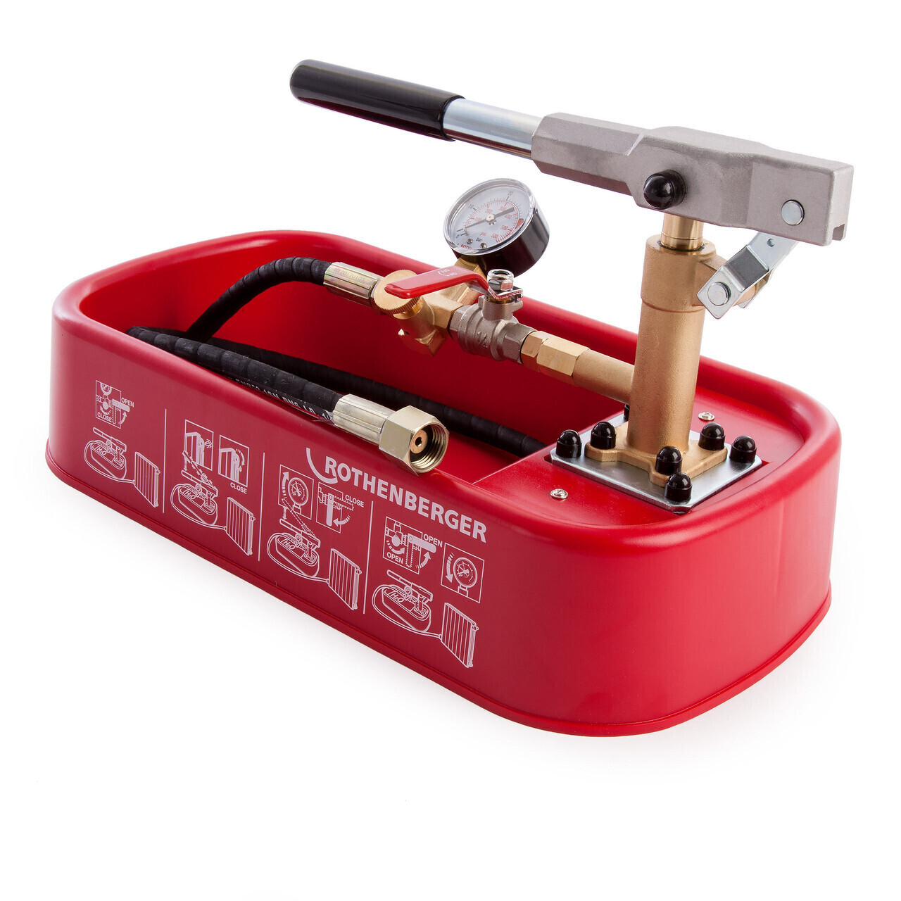 Rothenberger Pressure Test Pump for Domestic Pipework - 30 Bar (6.1130 ...