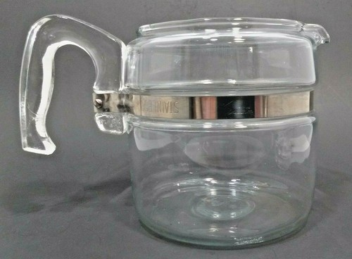 PYREX FLAMEWARE 4 CUP 7754 STOVE TOP PERCOLATOR POT and Handle ONLY | eBay