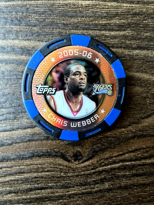 2005-06 Topps NBA Collector Poker Chips Chris Webber Blue #/299 | eBay