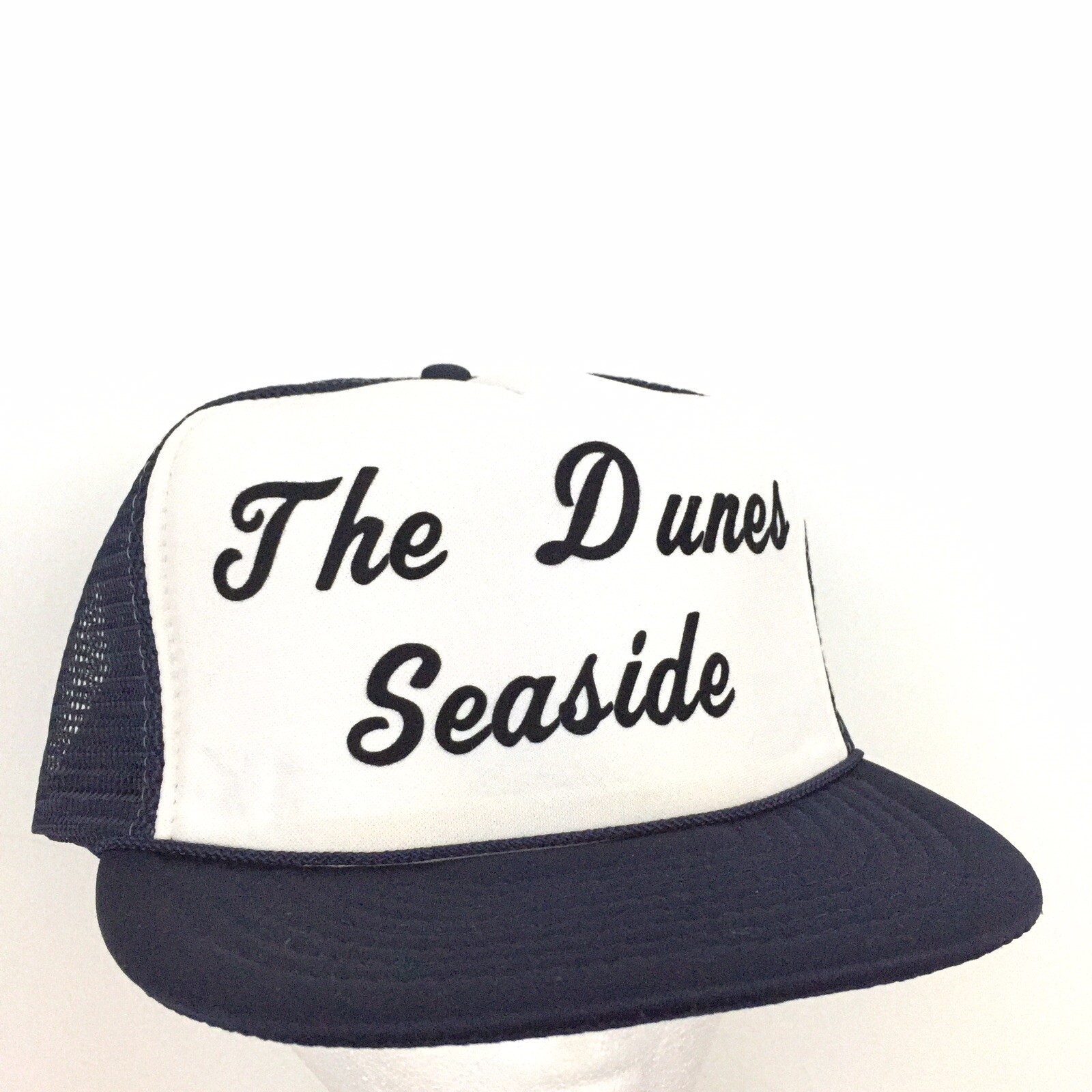Vtg The Dunes Seaside Cap Script Logo Beach Mesh Snap Back Trucker ...