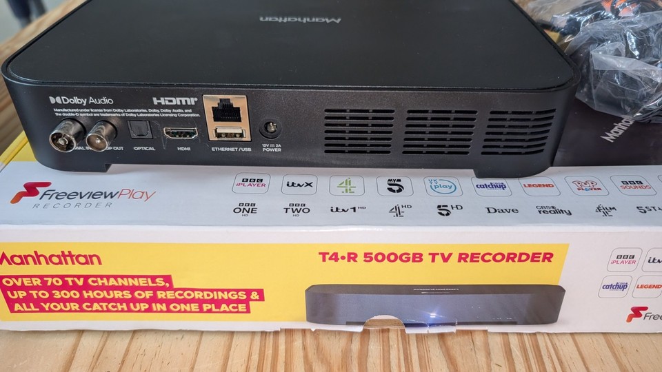 Manhattan T4-R 500GB Freeview Play 4K TV Recorder | eBay UK