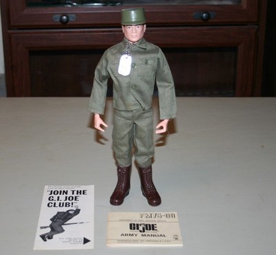 GI JOE 1964 Action Soldier - black painted hair - basics set | eBay