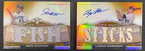 Mike Stanton 2011 Topps Triple Threads Phenom Autograph Book Card 22/25 ...