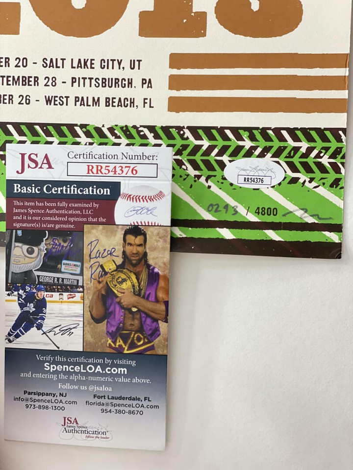 LUKE BRYAN SIGNED AUTOGRAPH 18X24 DIRT ROAD DIARIES CONCERT TOUR POSTER ...