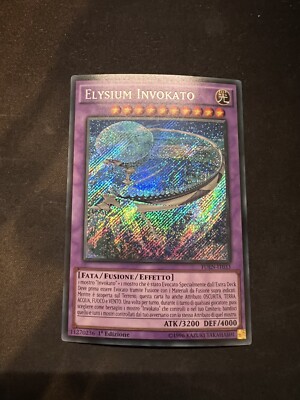 ITALIAN YUGIOH Invoked Elysium FUEN-EN033 1st Edition Secret Rare Nm | eBay