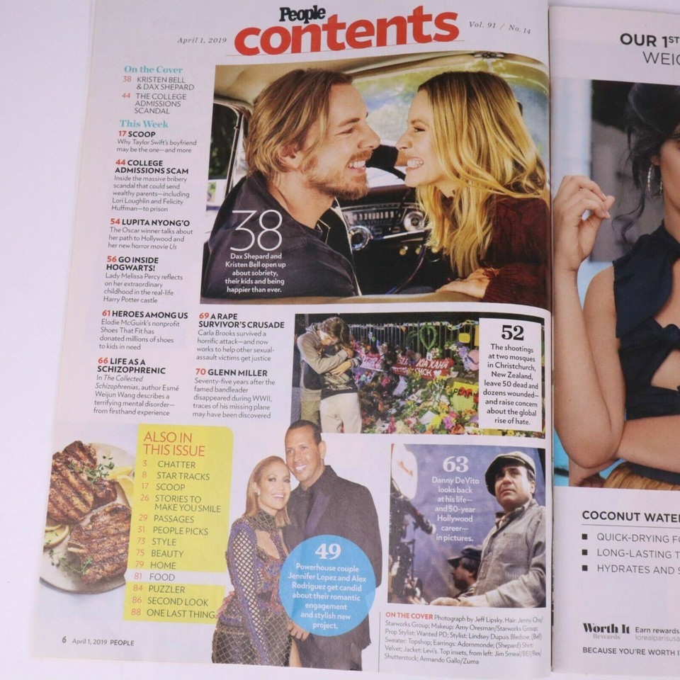 People Magazine April 1, 2019 Kristen Bell & Dax Shepard | eBay