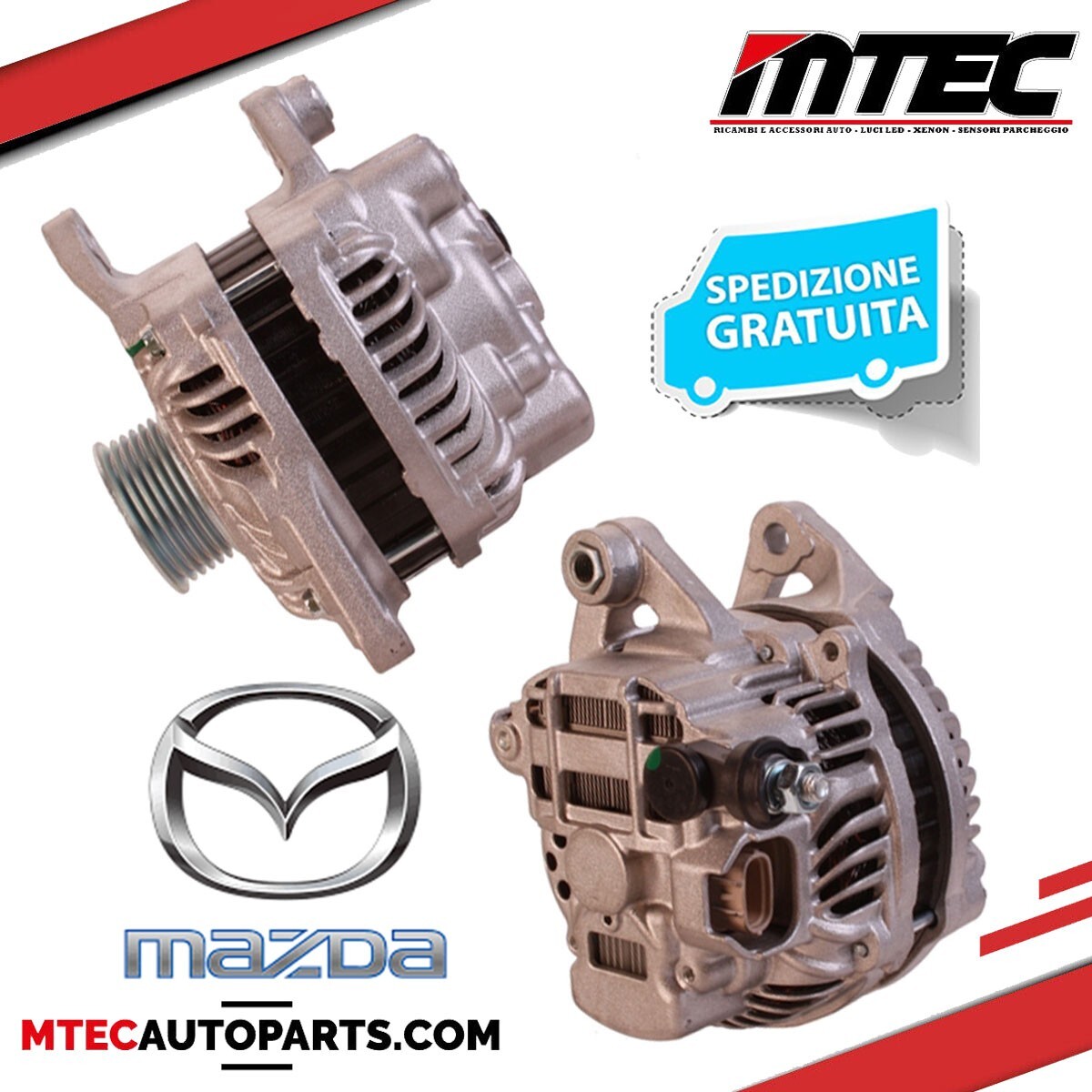 Alternatore Mazda 2 - 3 - 1.3 BENZINA BIFUEL 2008 A2TG1391 1.3 MZR ZY ...