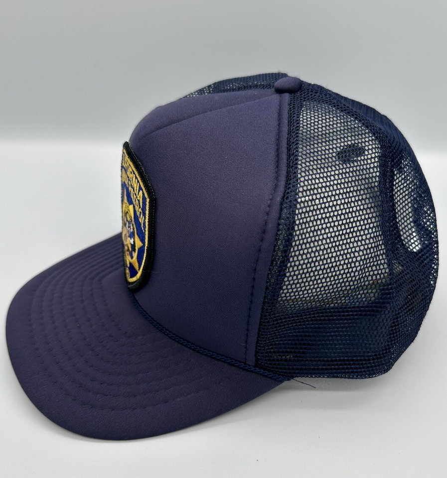 Vintage California Highway Patrol Uniform Snapback Trucker Hat | eBay