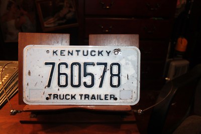 2002 Kentucky License Plate Truck Trailer 760578 | eBay UK