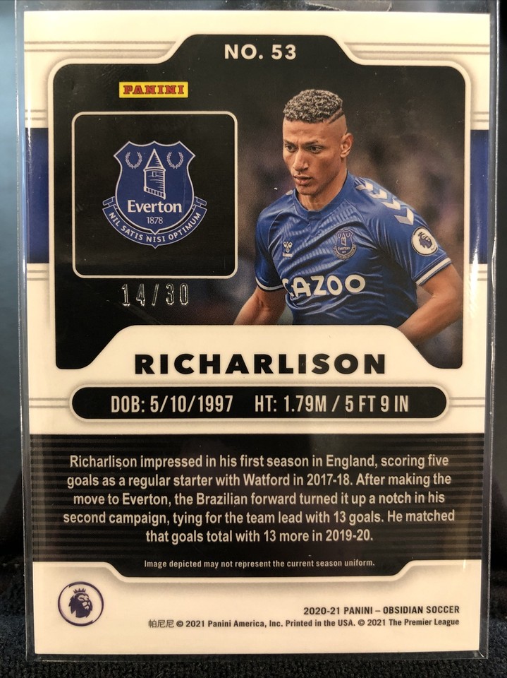 Richarlison 2020-21 Panini Obsidian /30 | eBay