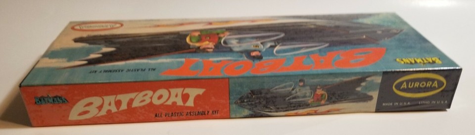 Vintage 1967 Aurora BATBOAT Plastic Assembly Model Kit #811-100 | eBay