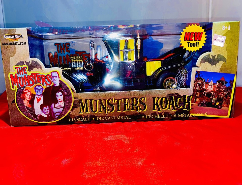 1:18 Diecast ERTL American Muscle MUNSTERS KOACH Drag Car “Cracked ...
