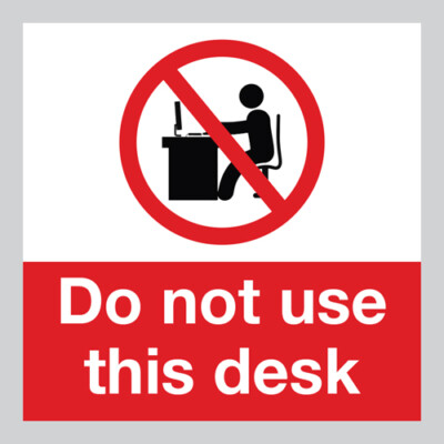 Social Distancing Do Not Use This Desk Sticker / Office / Desk / Table ...