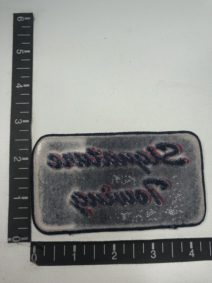 Vtg Ver 1 (has red) TOW TRUCK SIGNATURE TOWING Advertising Patch 07E0 ...