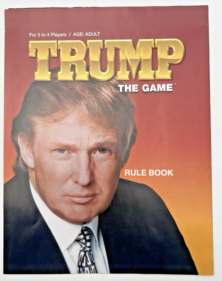 I'M BACK AND YOU'RE FIRED! TRUMP THE GAME PARKER BROS BOARD GAME ...