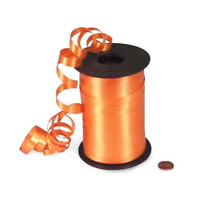 Orange Ties | Orange Curling Ribbon - Crimped - 3/8in. x 250 Yds ...