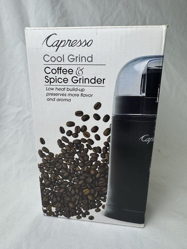Brand NEW! Capresso Cool Grind Coffee & Spice Grinder Electric - BLACK ...