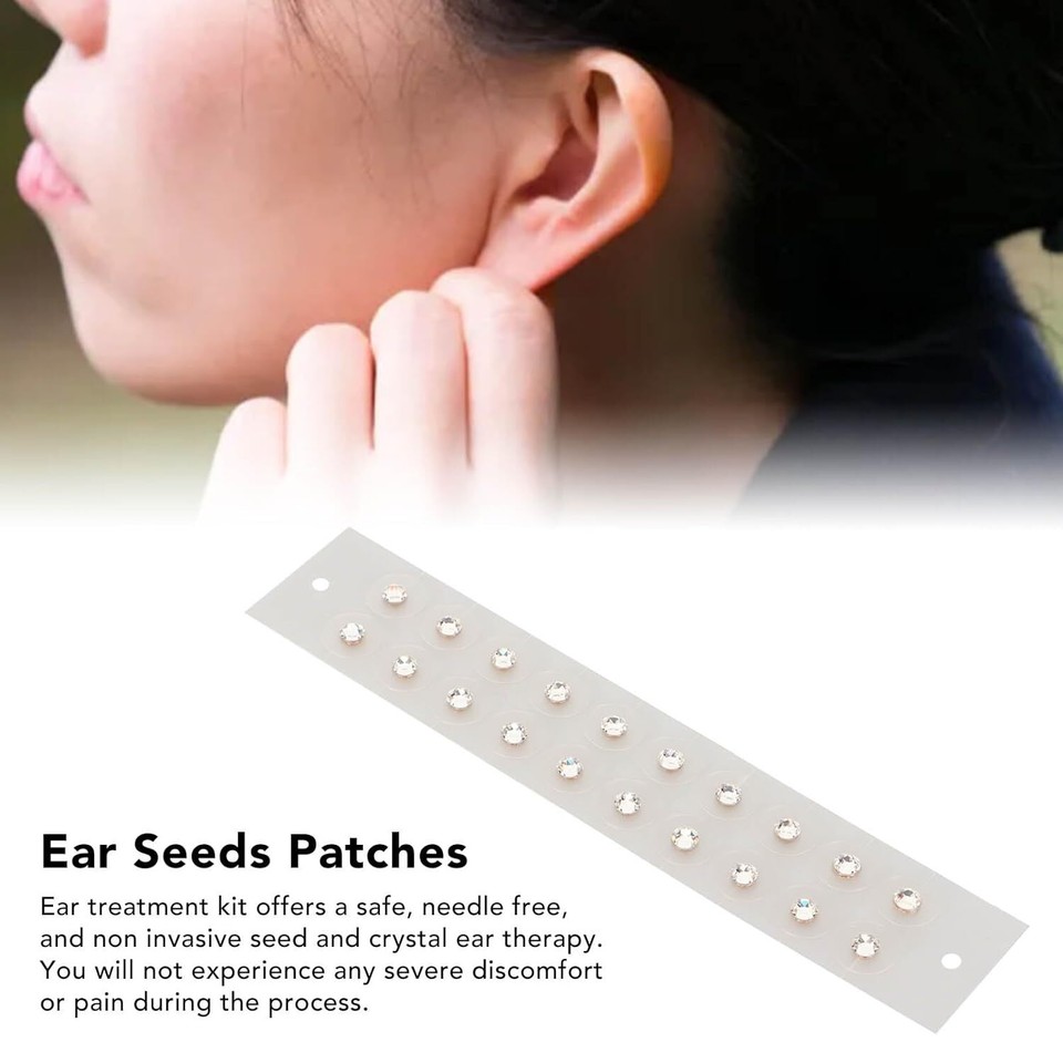 20 Sheet Disposable Acupuncture Ear Seeds Patches Safe Painless Massage ...
