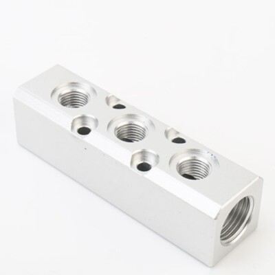 (3 Way)Aluminum Pneumatic Manifold Air Distribution Block G1/2 Supply ...