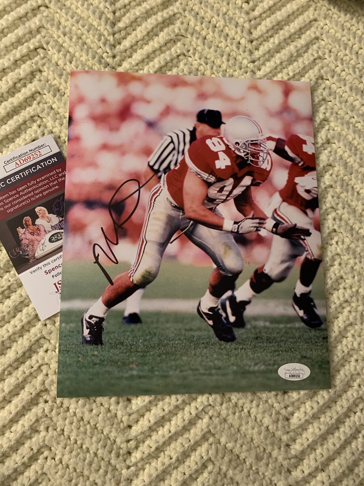 Mike Vrabel Signed 8 X 10 Photo Autographed Football JSA Authenticated ...