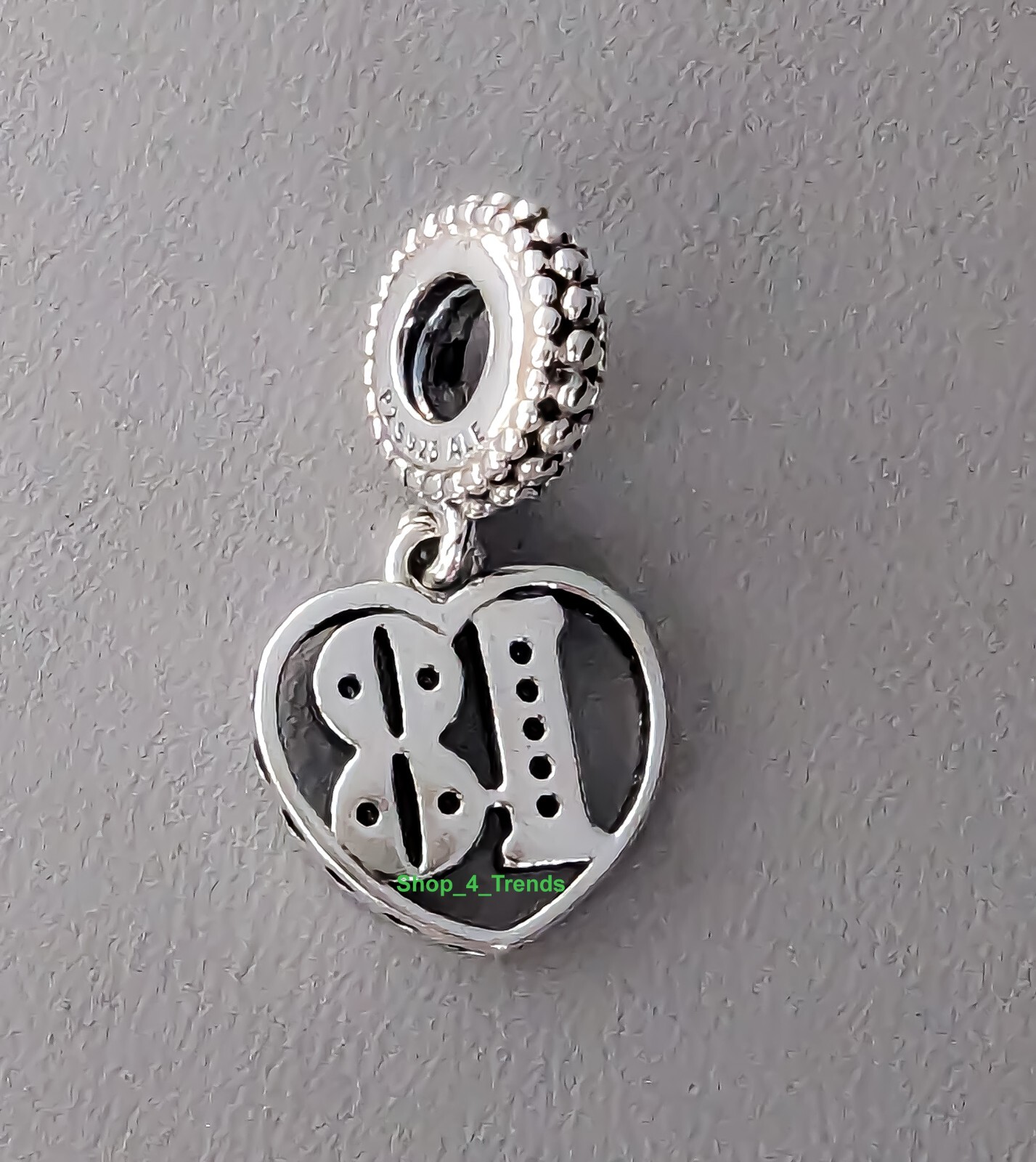 New 100% PANDORA 797262CZ Number 18 18th Birthday Celebration Pave 925 ...