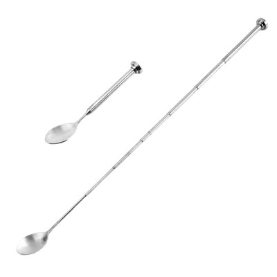 Drink Stirrer Telescopic Stir Stainless Steel Stirring Spoon Washable ...