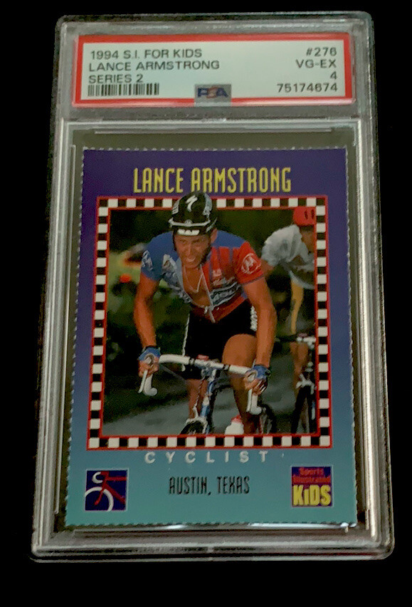 LANCE ARMSTRONG ROOKIE RARE 1994 SI For Kids Tour De France Cyclist USA ...