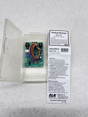 Elk Voice Driver with Siren & Temporal Coded Tones Module (ELK-110)*New ...