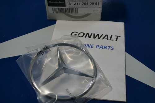 2117580058 Mercedes Benz OE Factory Trunk Star Emblem Badge Ornament E ...