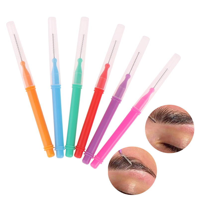 10PCS Head Bendable Eyebrow Brush Brow Perm Brush Disposable Makeup To ...
