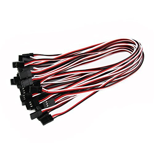 20Pcs 26Awg 11.81In 30Cm 300Mm Servo Extension Lead Wiring Cable Male ...