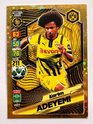 2025 FIFA CLUB WORLD CUP Gol Card #077 KARIM ADEYEMI Borussia Dortmund ...