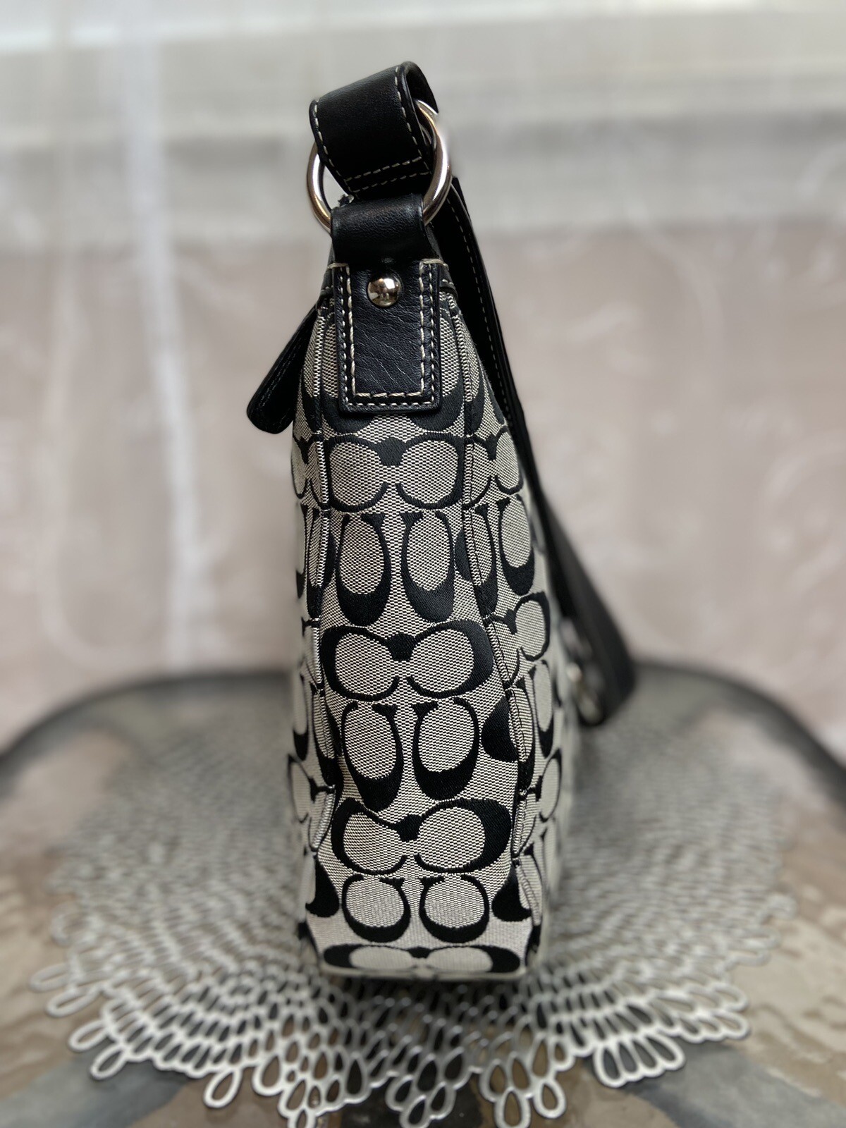 Coach Chelsea Signature Canvas Shoulder Bag - Gem