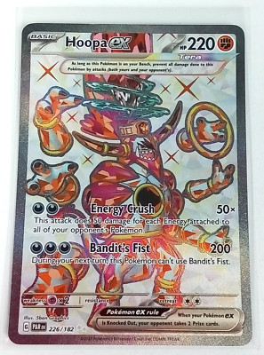 Hoopa Ex 226/182 Paradox Rift Holo Rare Pokémon Card 2023 | eBay