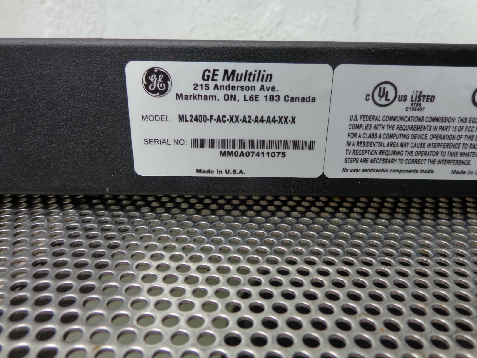 MultiLink ML2400 ML2400-F-AC-XX-A2-A4-A4-XX-X Managed Switch ...