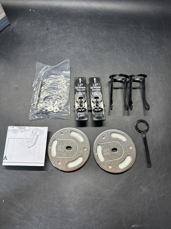 MOEN SMA1000CH SecureMount Grab Bar Anchor Pair In Chrome/ Lot Of 3 | eBay