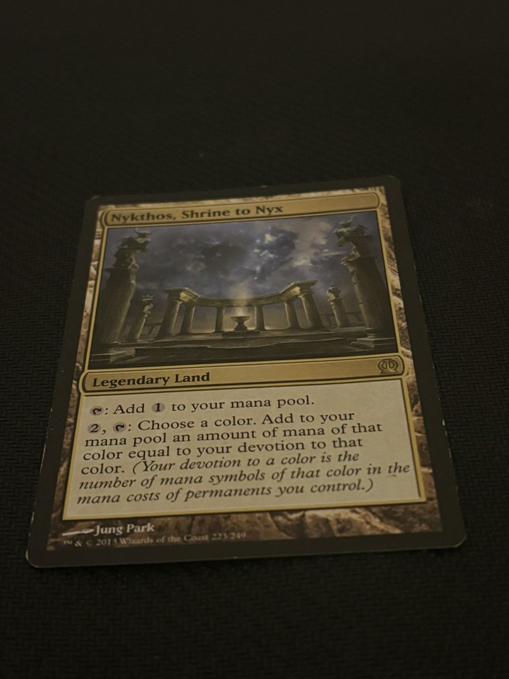 MTG Theros; Nykthos, Shrine to Nyx - 223 (Rare Land) | eBay