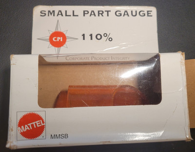 Mattel Small Part Gauge - 110% - Corporate Product Integrity - Toy ...