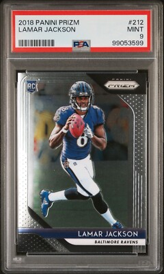 Lamar Jackson 2018 Panini Prizm Rookie Card #212 PSA 9 | eBay