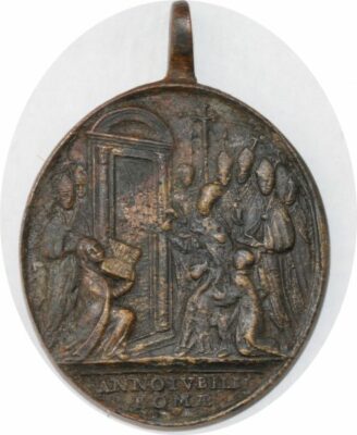 S9299 Very Rare Plaque Papal Vatican Sanctvs Petrvs Roma Anno Jubilem ...