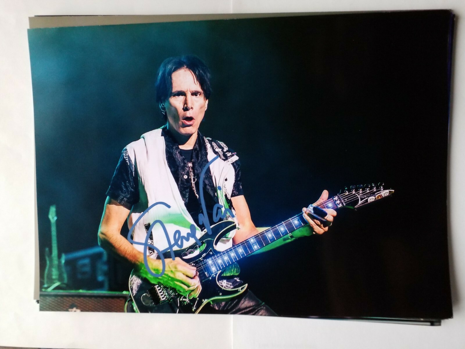 STEVE VAI Autographed Signed 11 3/4 x 8 1/4 Photo | eBay