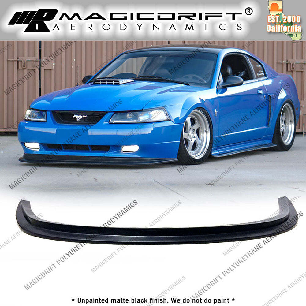 For 99-04 Ford Mustang MDA Style Front Bumper Chin Spoiler Splitter ...