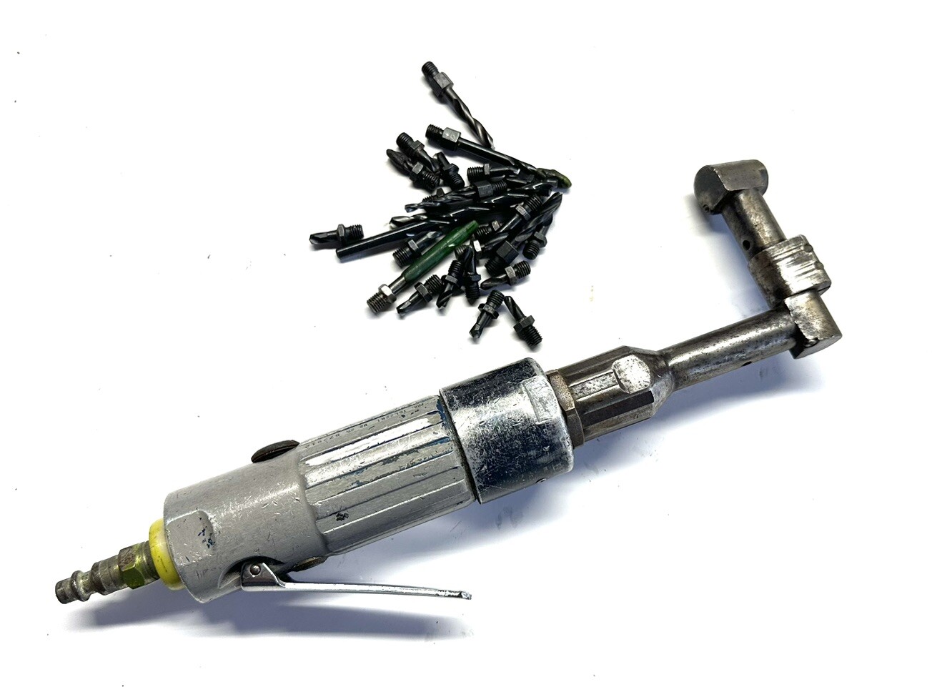 Dotco Double 90 Degree 1/4-28” Threaded Angle Drill W/ 25 Bits Aircraft ...