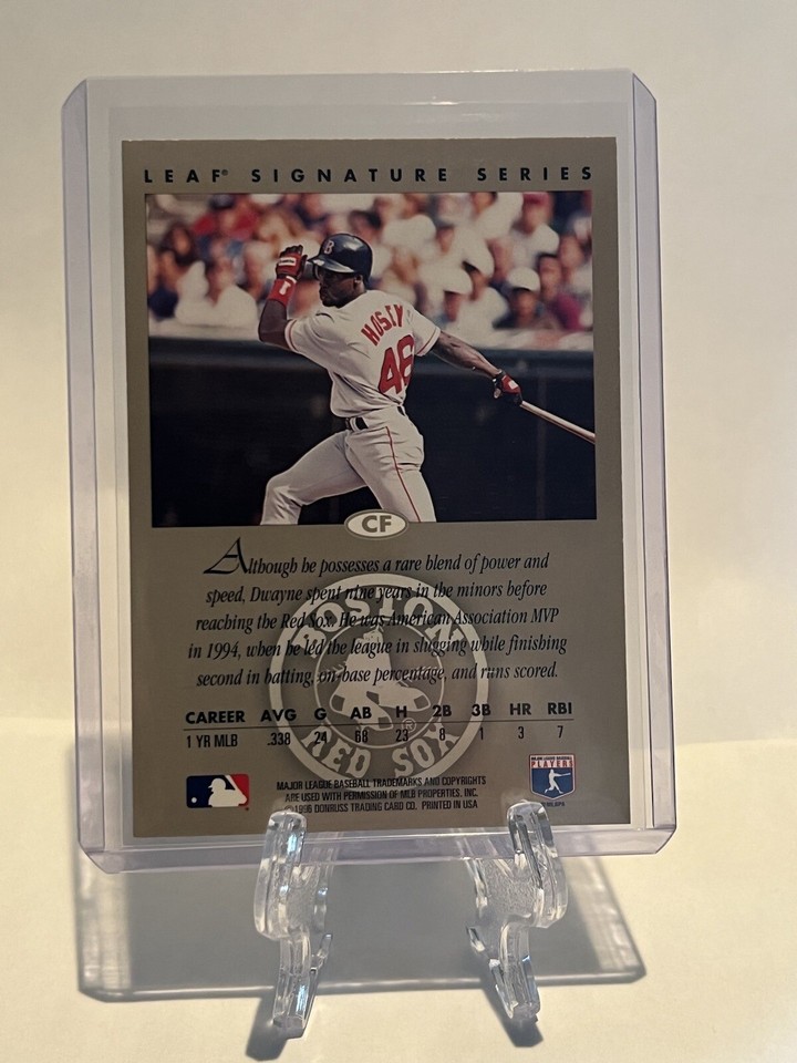 1996 Dwayne Hosey Auto Leaf Signature Series Bronze | eBay