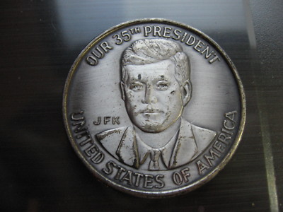 john f kennedy 35th president coin heavy silver oxide | eBay