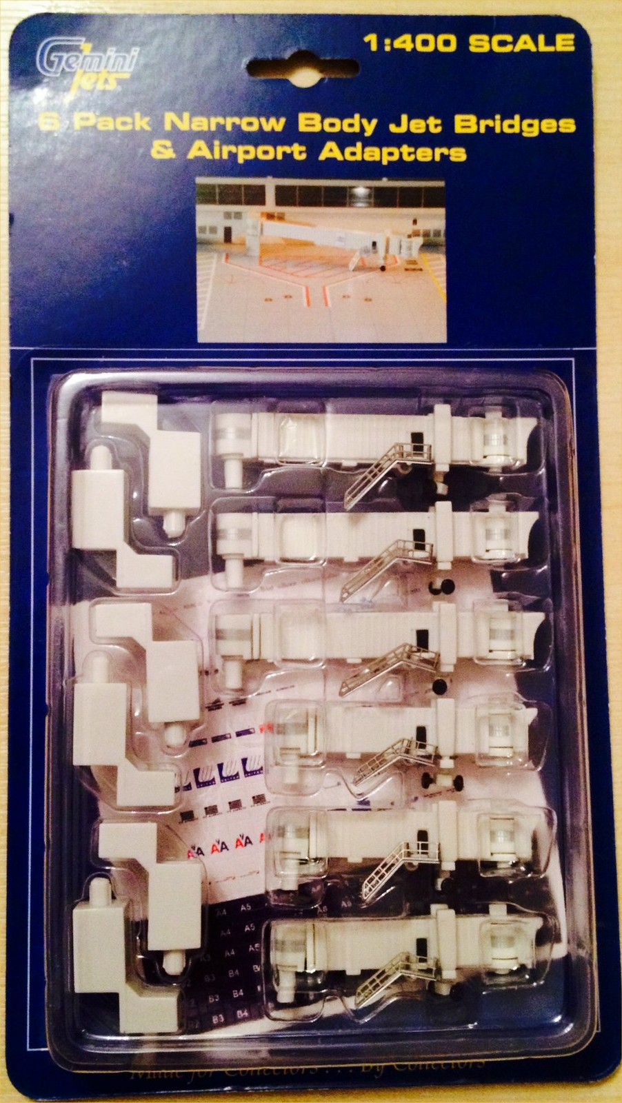 Gemini Jets 6 Pack Narrow Body Jet Bridges & Airport Adapters 1:400 ...