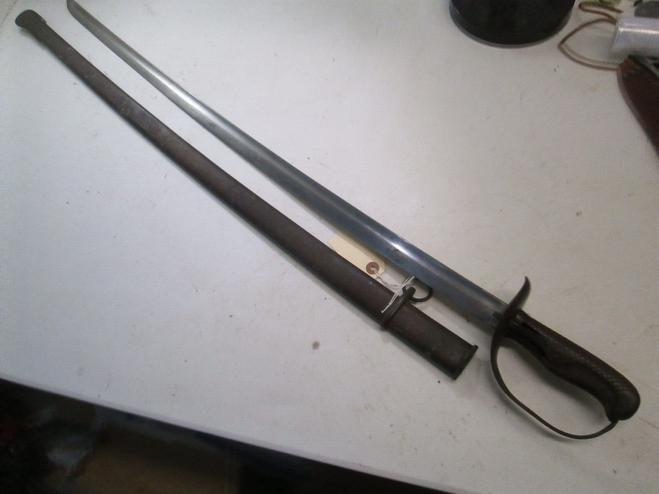 RUSSO JAPANESE NCO CAVALRY SWORD AND SCABBARD ARSENAL MARKED #Y3 | eBay
