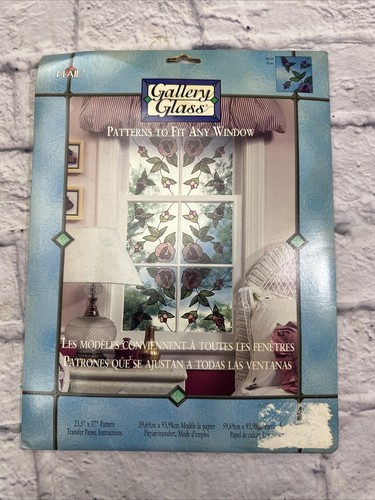 Plaid GALLERY GLASS 16110 Rose Stained Glass Pattern Window Door 23 ...